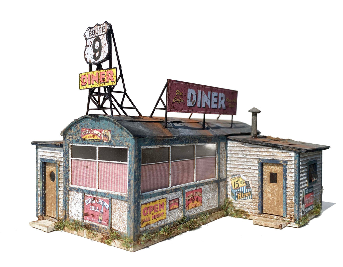 Rout 9 Diner- HO Scale Kit – Fos Scale Models