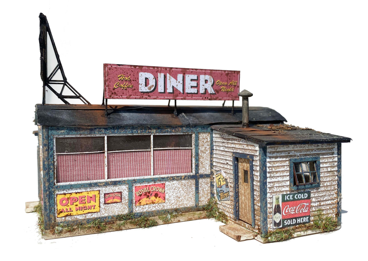 Rout 9 Diner- HO Scale Kit – Fos Scale Models