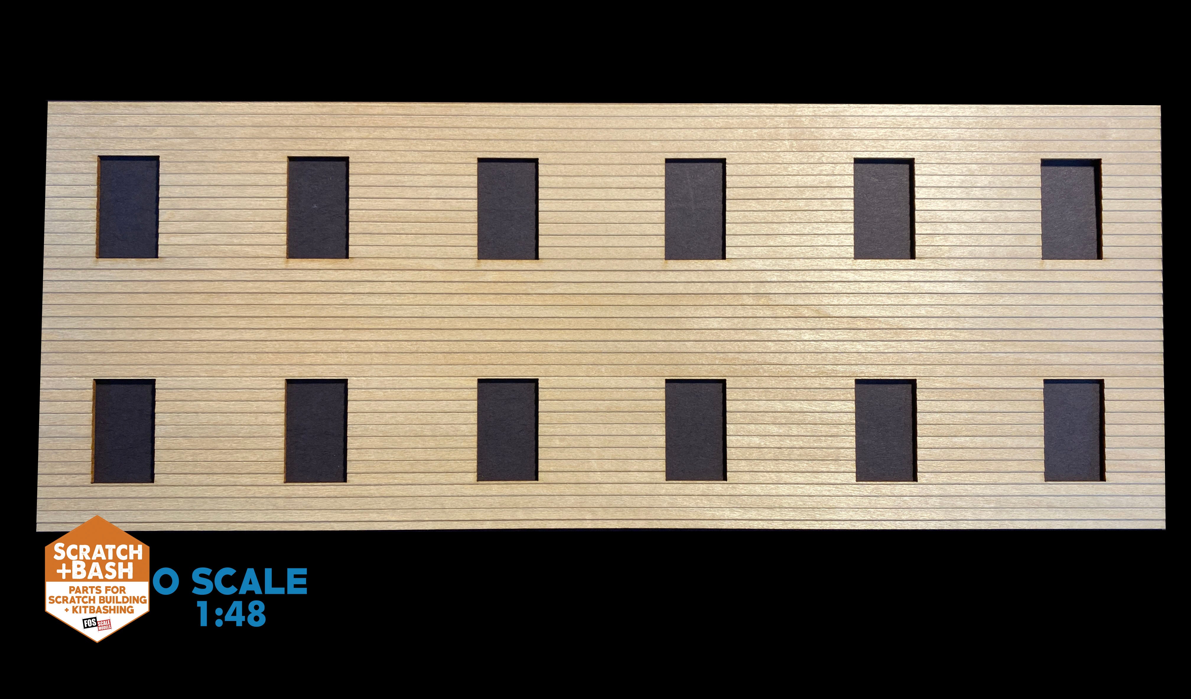 CLAPBOARD WALL SECTION - O SCALE DX102 – Fos Scale Models