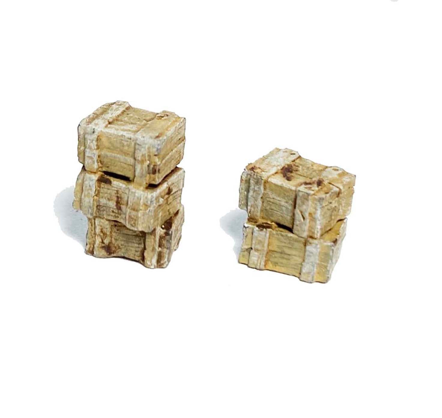 Crates - 3 Stack/2 Stack - Metal Detail Part HO Scale – Fos Scale Models
