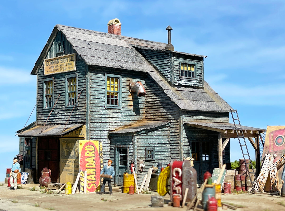 Gorman Sign Co. - HO Scale Kit – Fos Scale Models