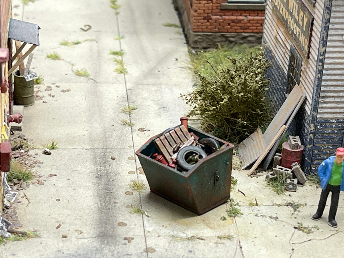 Vintage Dumpsters (2) - Resin Detail Part HO Scale – Fos Scale Models