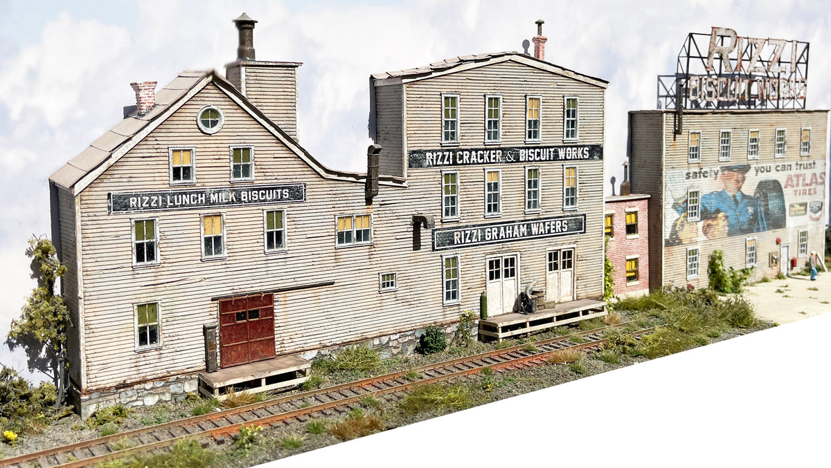 Rizzi Biscuit Co. - HO Scale Background Kit – Fos Scale Models