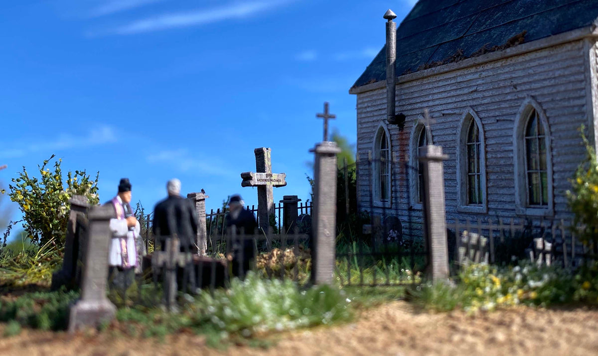 Cemetery Expansion Kit- HO Scale – Fos Scale Models