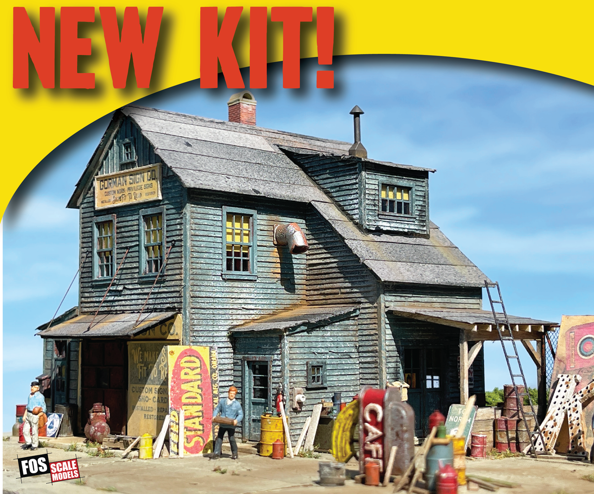 Gorman Sign Co. - HO Scale Kit – Fos Scale Models