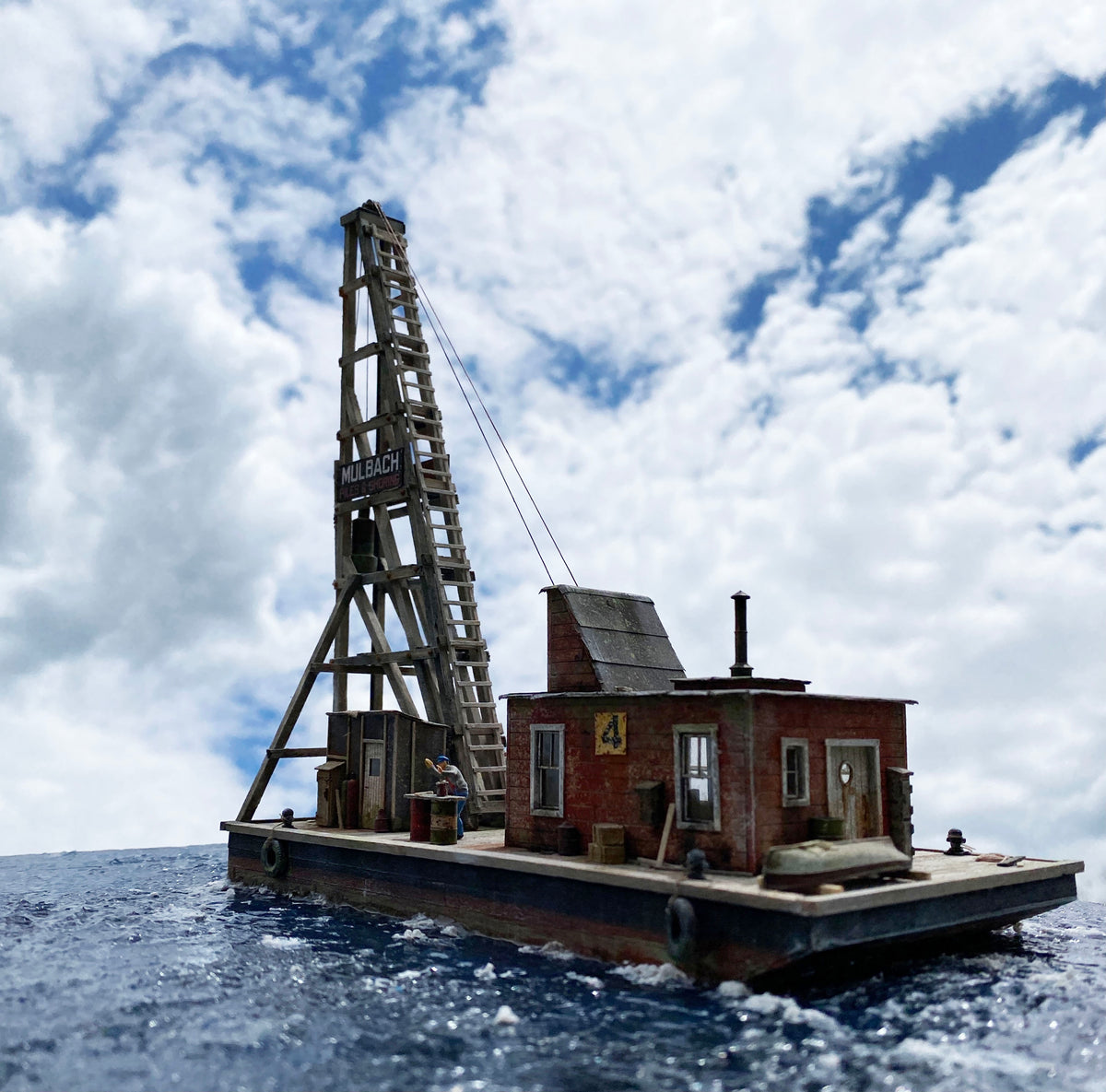 Floating Pile Driver - HO Scale Kit – Fos Scale Models
