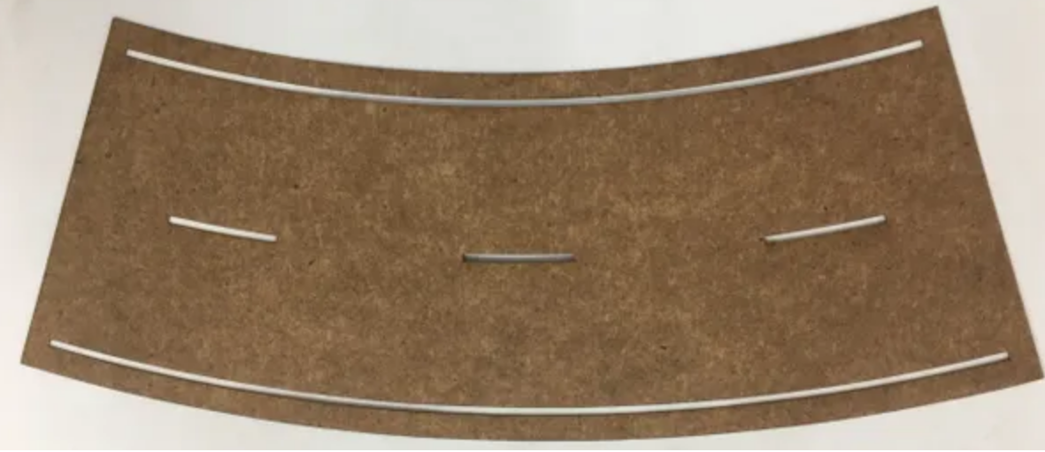 ROADWAY STENCIL CURVE DASH- HO SCALE – Fos Scale Models