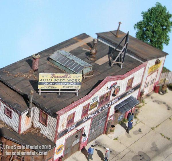 Darnell's Auto Body - HO Scale Kit – Fos Scale Models