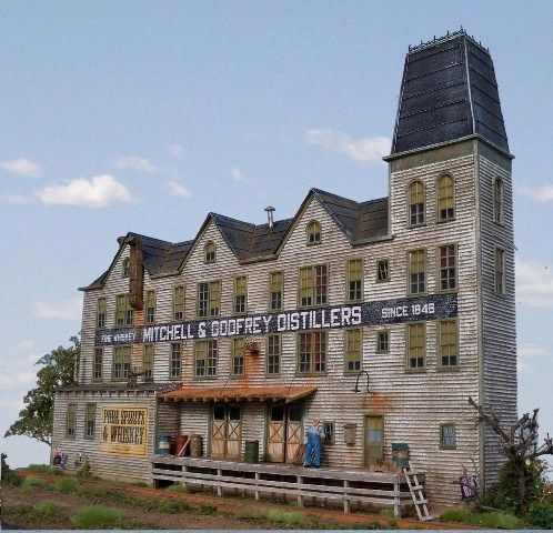 Mitchell Distillers - HO Scale Background Kit – Fos Scale Models